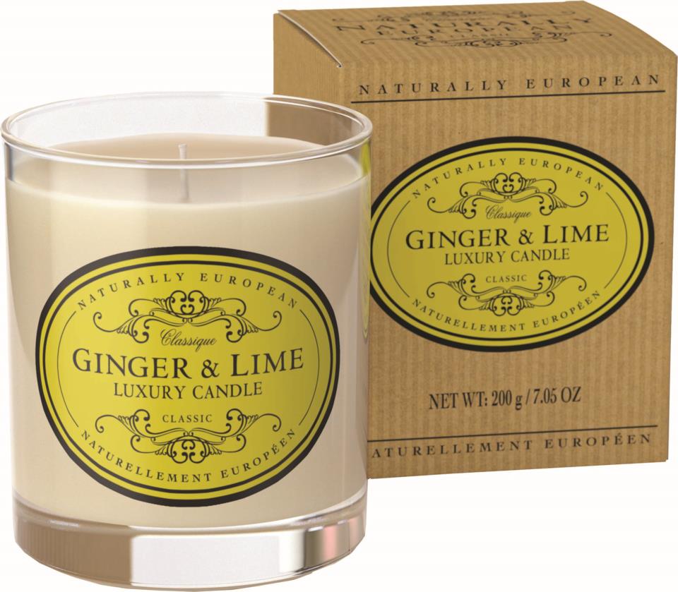 Naturally European Ginger And Lime Candle 200 Ml