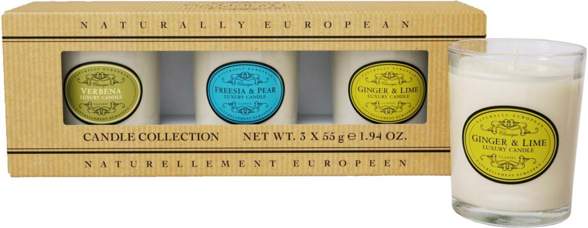 Naturally European Mini Candle Set 3 x 55 g | lyko.com