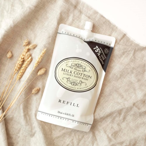 Naturally European Milk Cotton Refill Hand Wash 750 ml | lyko.com