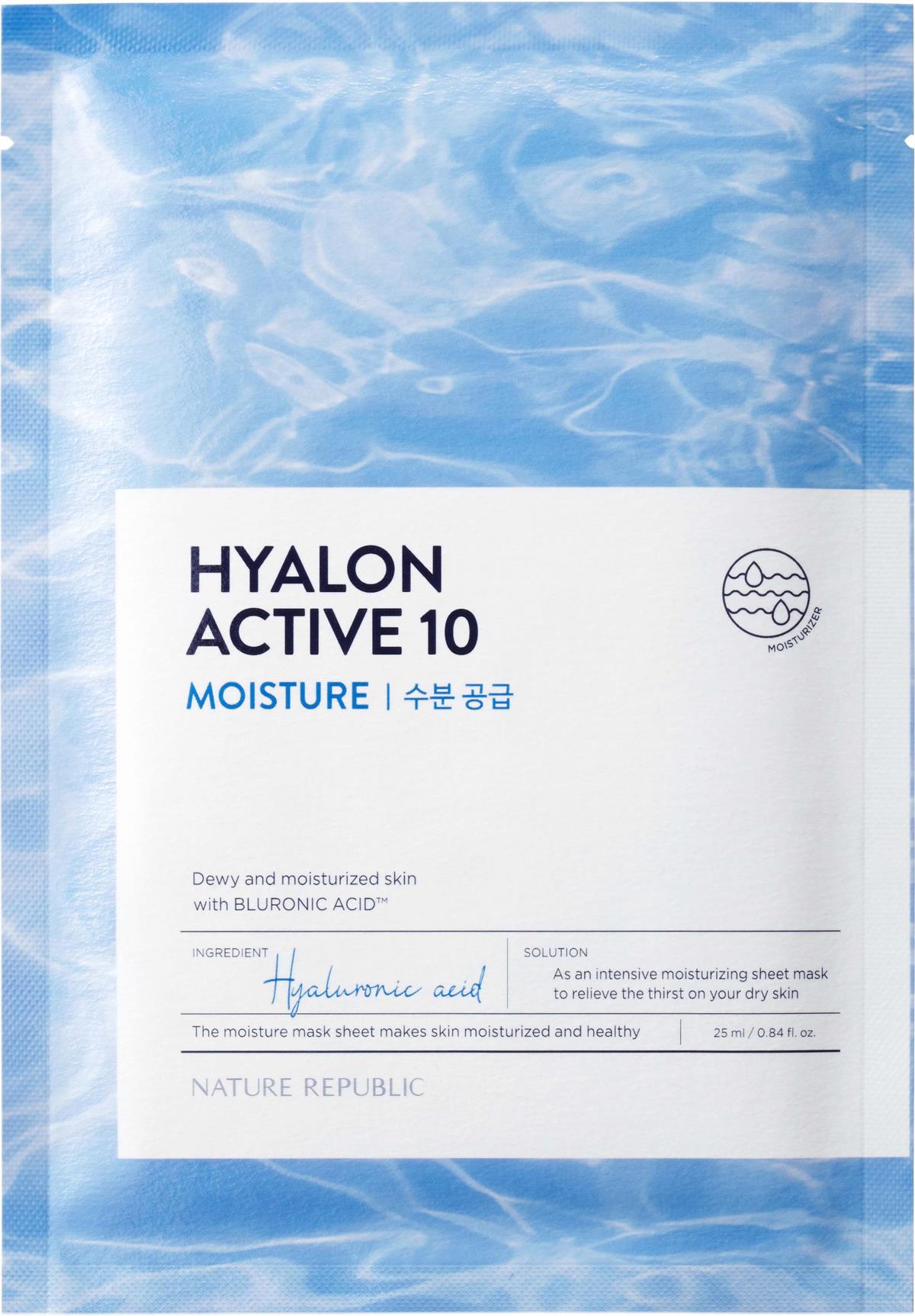 Nature Republic Hyalon Active 10 Moisture Mask Sheet 25 ml | lyko.com
