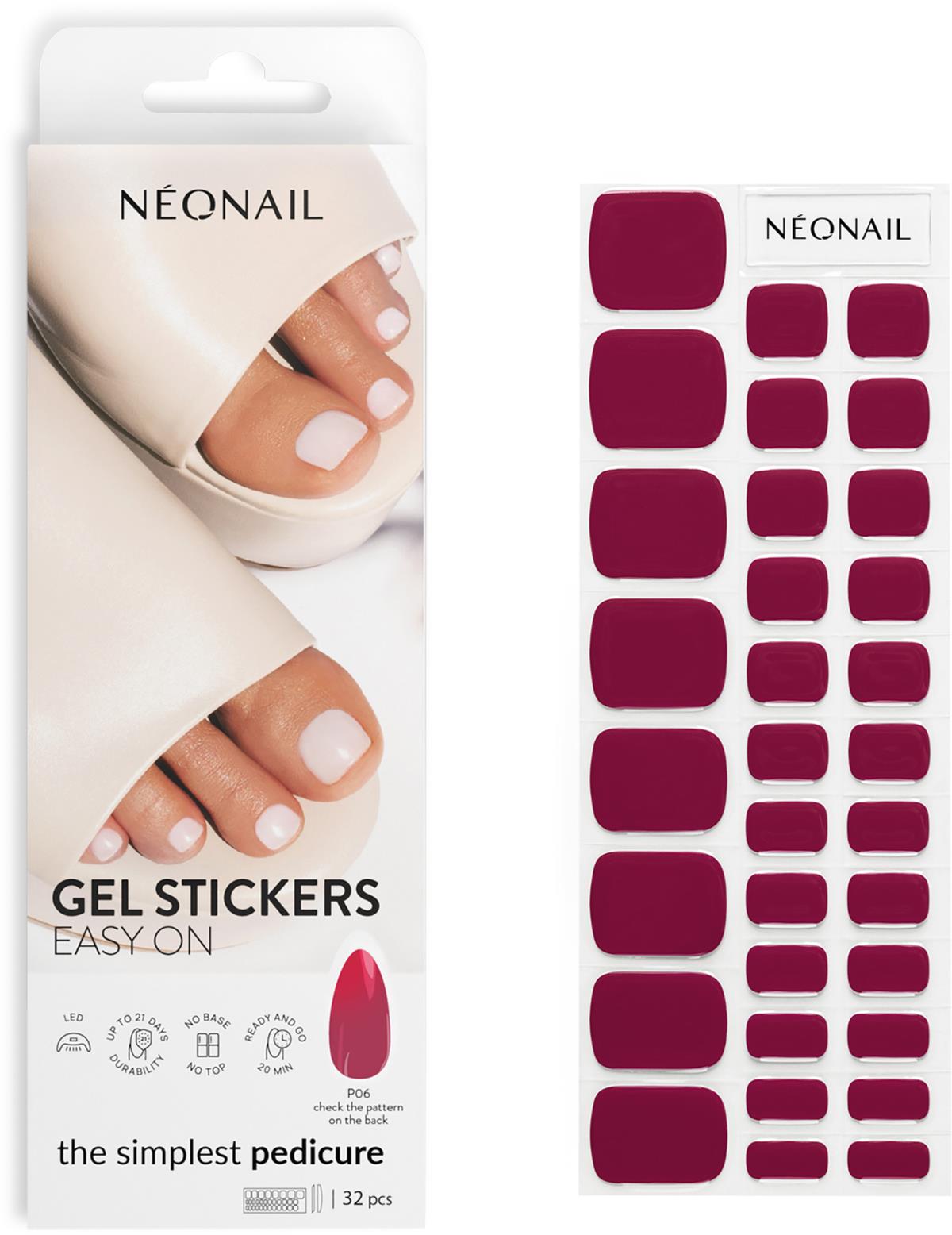 NEONAIL Gel Stickers Easy On Pedi P06 | lyko.com