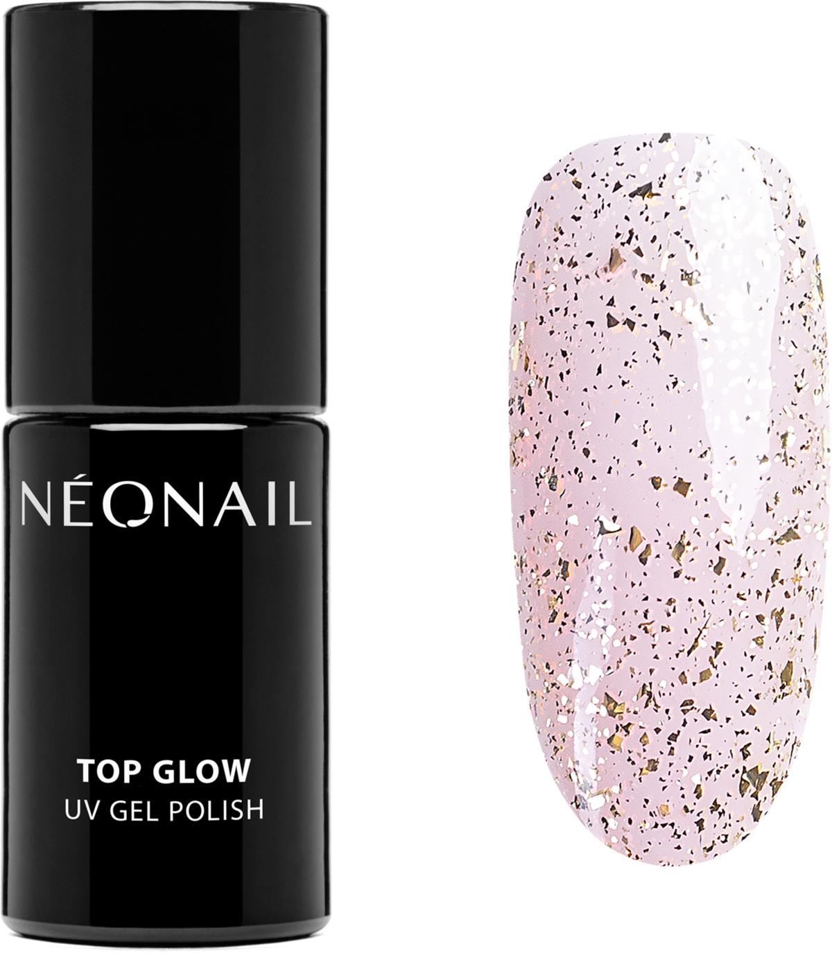 NEONAIL UV Gel Polish Top Glow Gold Flakes | lyko.com