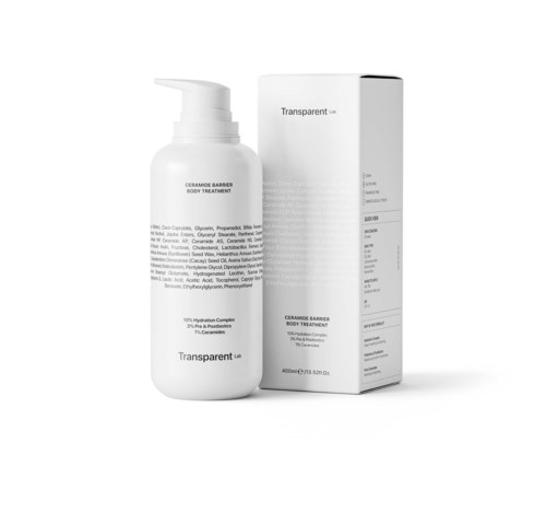 NICHE BEAUTY LAB Transparent Lab Ceramide Barrier Body Treatment 400 ml ...