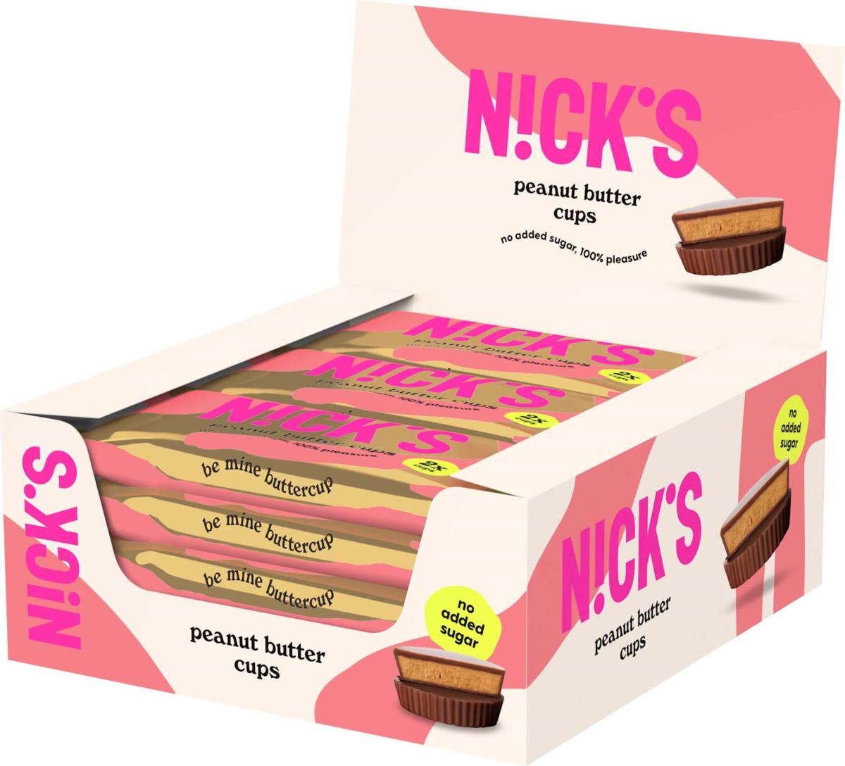 NICK'S Peanut butter cups 30 g x 12 | lyko.com