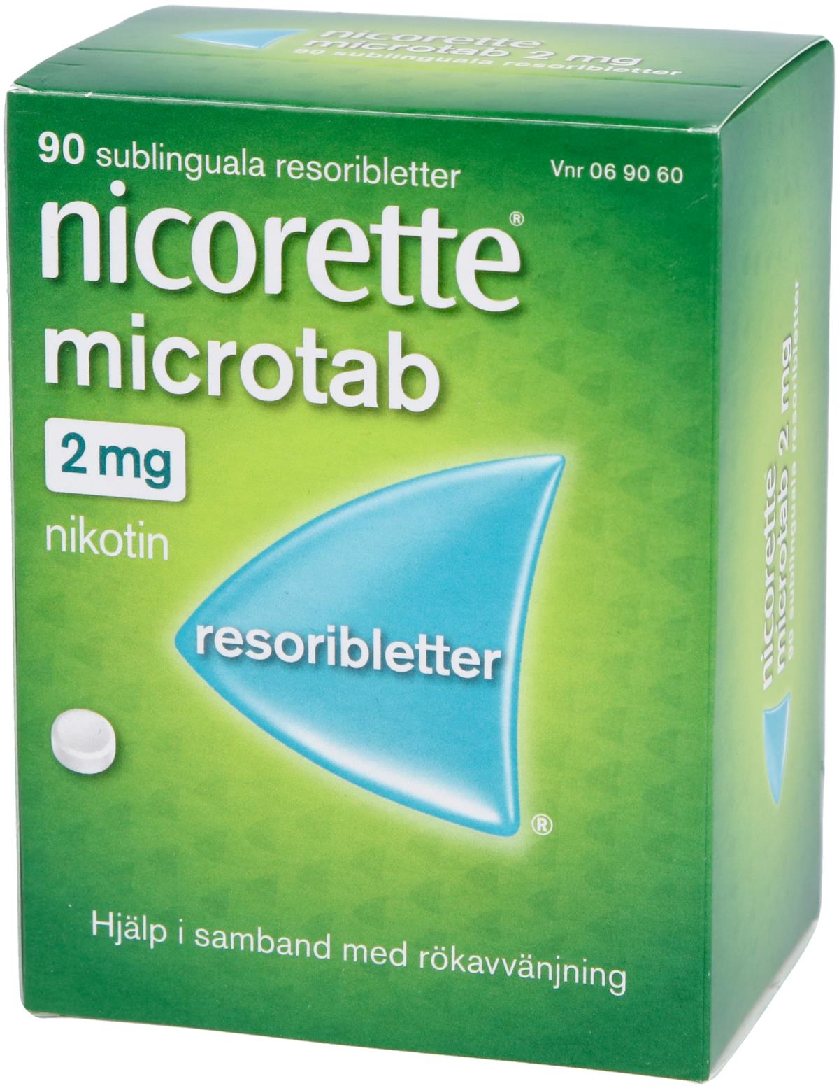 Nicorette Microtab 2mg 90 st | lyko.com
