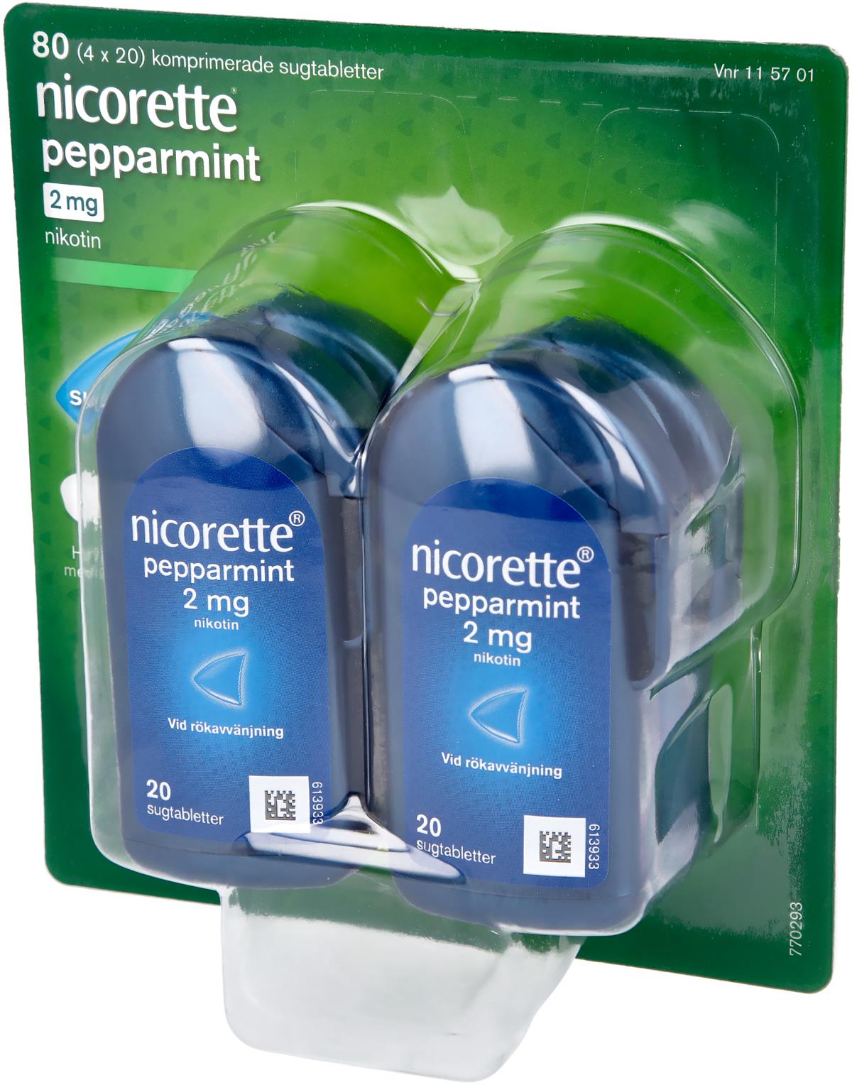 Nicorette Sugtablett Pepparmint 2mg 80 st | lyko.com