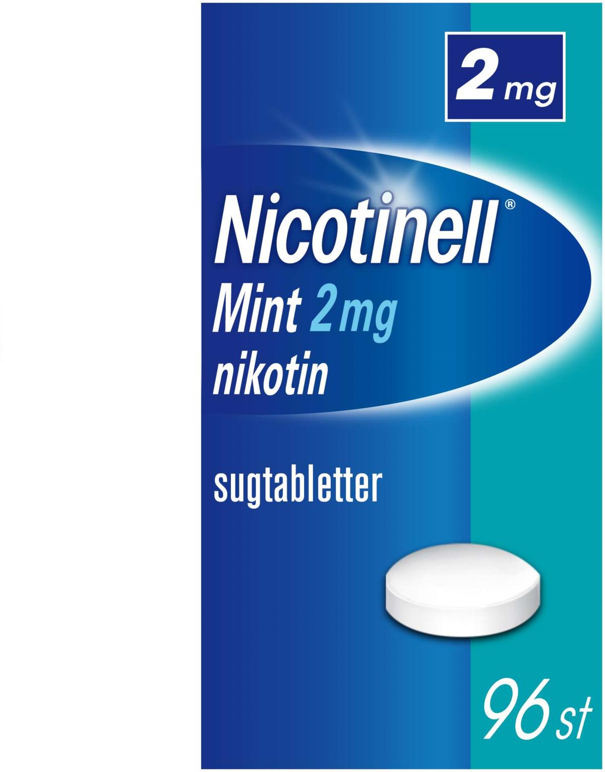 Nicotinell Mint 2 mg Nikotin Sugtabletter 96 pcs | lyko.com