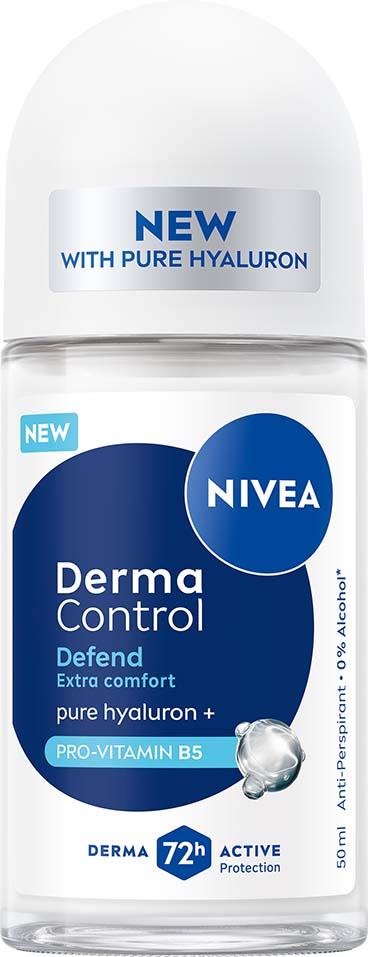 NIVEA Antiperspirant Deo Derma Control Defend Roll On 50 ml | lyko.com