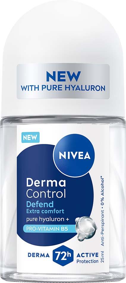 NIVEA Antiperspirant Mini Deo Derma Control Defend Roll On 25 ml | lyko.com