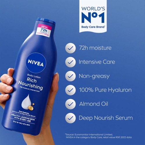 NIVEA Body Lotion Rich Nourishing 250 ml | lyko.com