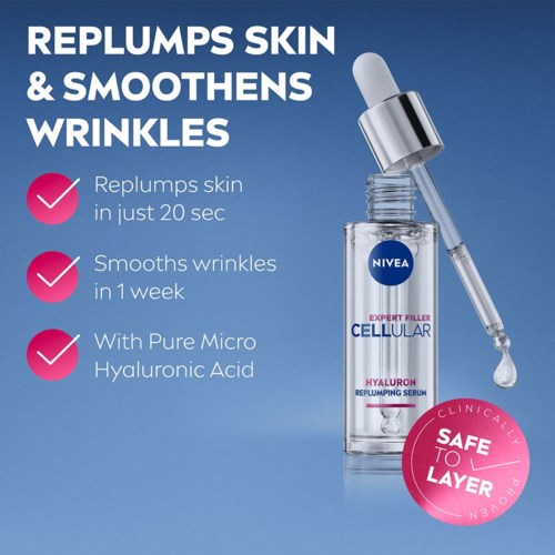 NIVEA Cellular Expert Filler Hyaluron Replumping Serum 30 ml | lyko.com
