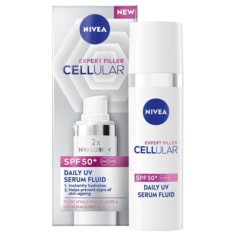 NIVEA Cellular Expert Filler SPF50+ Daily UV Serum Fluid 30 ml | lyko.com