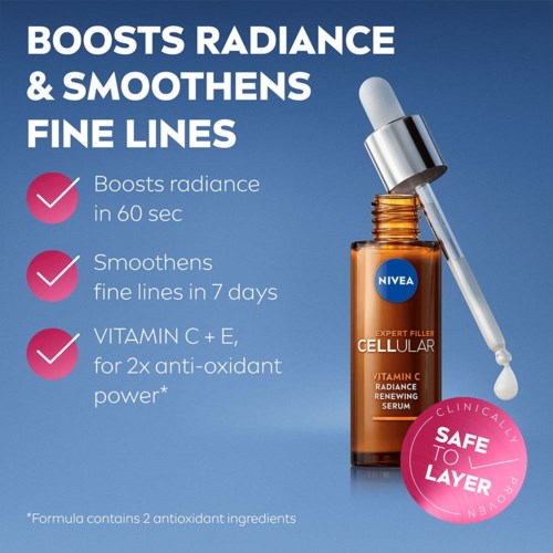 NIVEA Cellular Expert Filler Vitamin C Radiance Serum 30 ml | lyko.com
