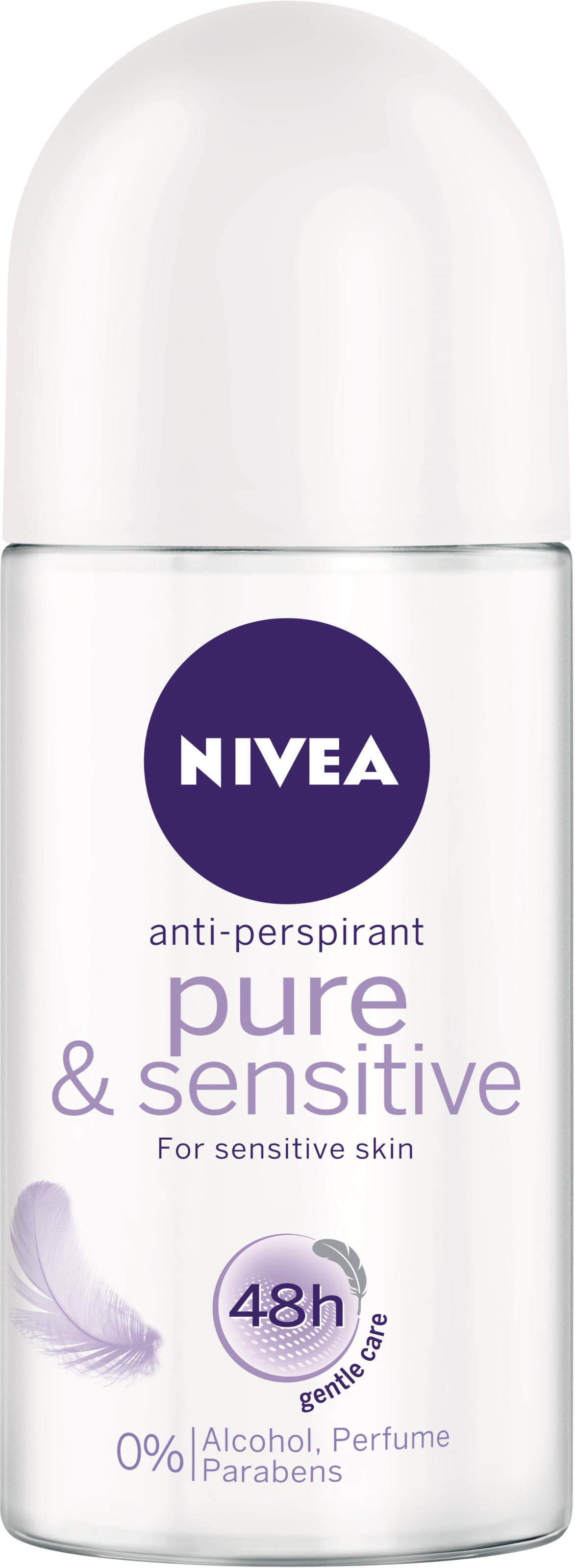 NIVEA Deo Roll-On Pure&sensitive Female 50 ml | lyko.com