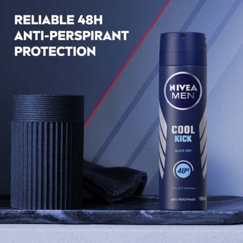 NIVEA NIVEA MEN Antiperspirant Deo Cool Kick Spray 150 ml | lyko.com