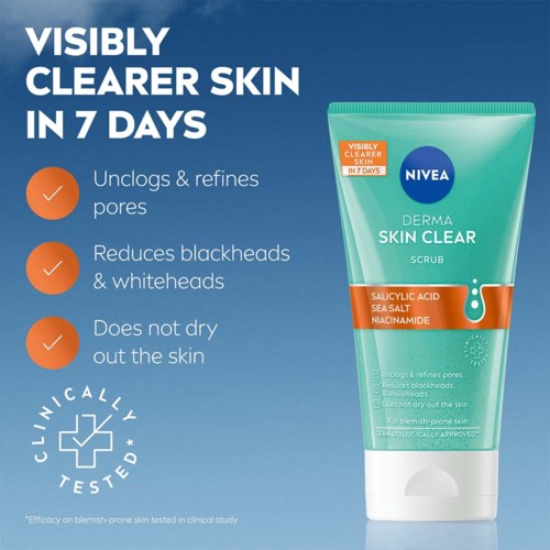 NIVEA Derma Skin Clear Anti-Blemish Scrub 150 ml | lyko.com