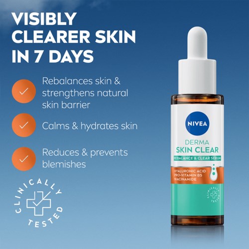 NIVEA Derma Skin Clear Rebalance & Clear serum 30 ml | lyko.com