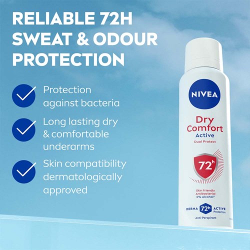 NIVEA Dry Comfort Spray 150 ml | lyko.com