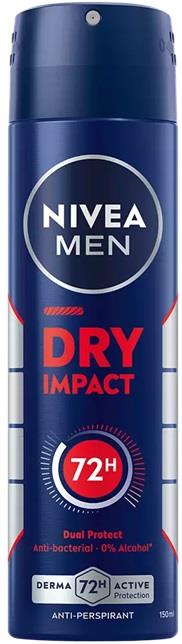 NIVEA MEN Antiperspirant Deo Spray Dry Impact 150 ml | lyko.com