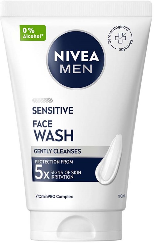 NIVEA For Men Sensitive Face Wash 100 ml | lyko.com