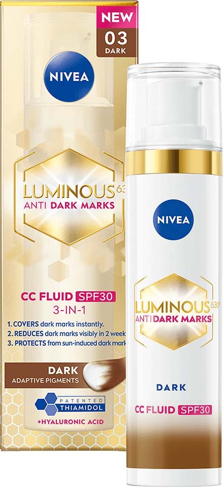 NIVEA Luminous630 Anti Dark-Spot CC Fluid 3-in-1 dark | lyko.com