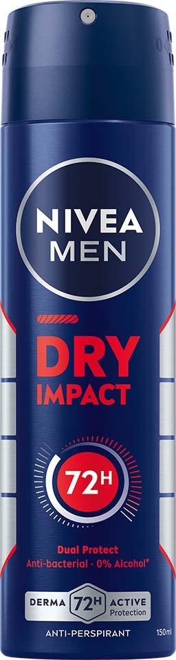 NIVEA MEN Dry Impact Spray 150 ml | lyko.com