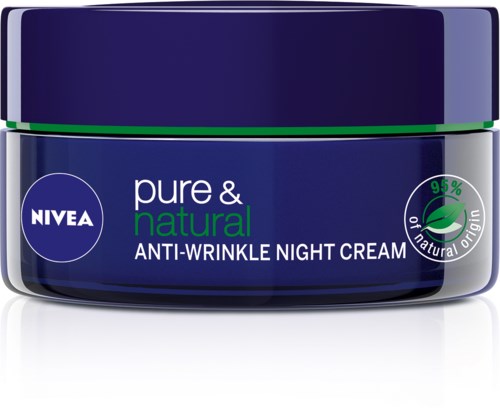 NIVEA Pure&Natural Anti-Wrinkle Night Care 50 ml | lyko.com