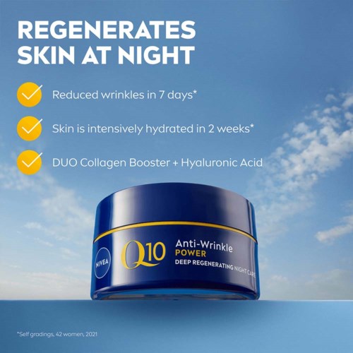 NIVEA Q10 Power Replenishing Night Cream 50 ml | lyko.com