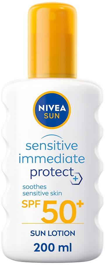 NIVEA SUN Sensitive Immediate Protect Soothing Sun Lotion SPF50+ 200 ml ...