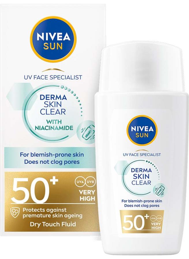 NIVEA SUN UV Face Specialist Derma Skin Clear SPF50+ 40 ml | lyko.com