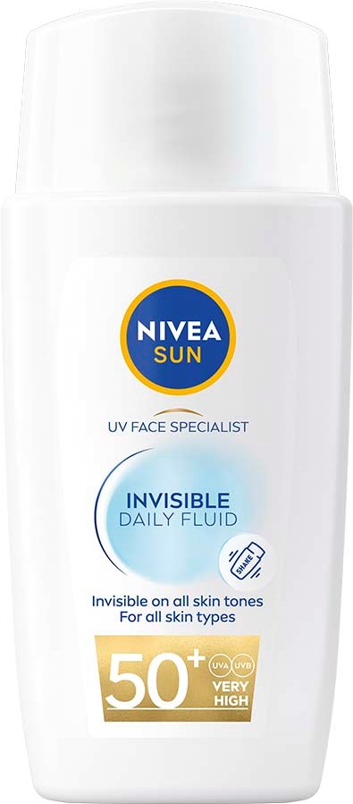 NIVEA UV Face Invisible Daily Fluid SPF 50+ 40 ml | lyko.com