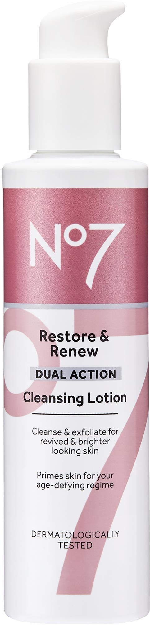 No7 Restore & Renew Cleansing Lotion 200 ml | lyko.com