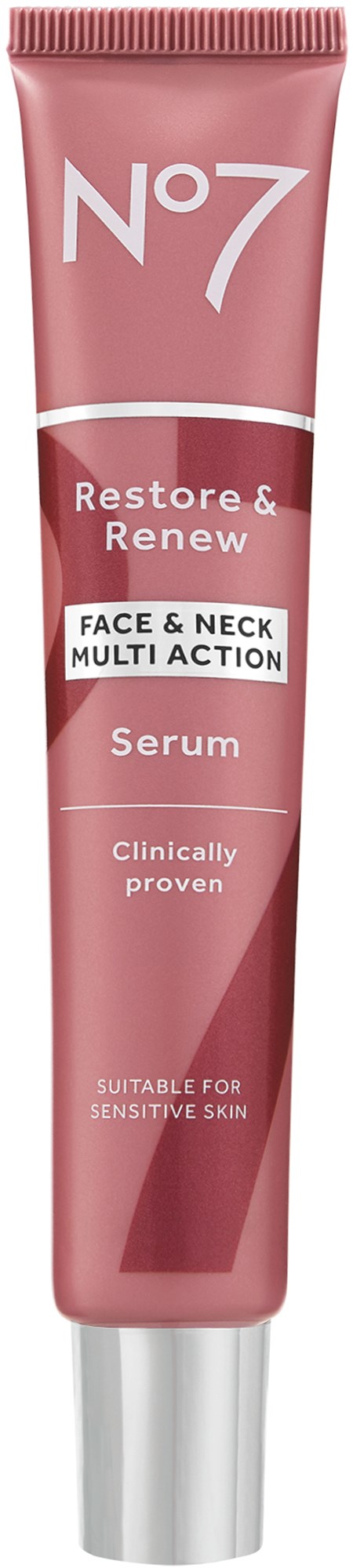 No7 Restore & Renew Multi Action Face & Neck Serum 30 ml | lyko.com