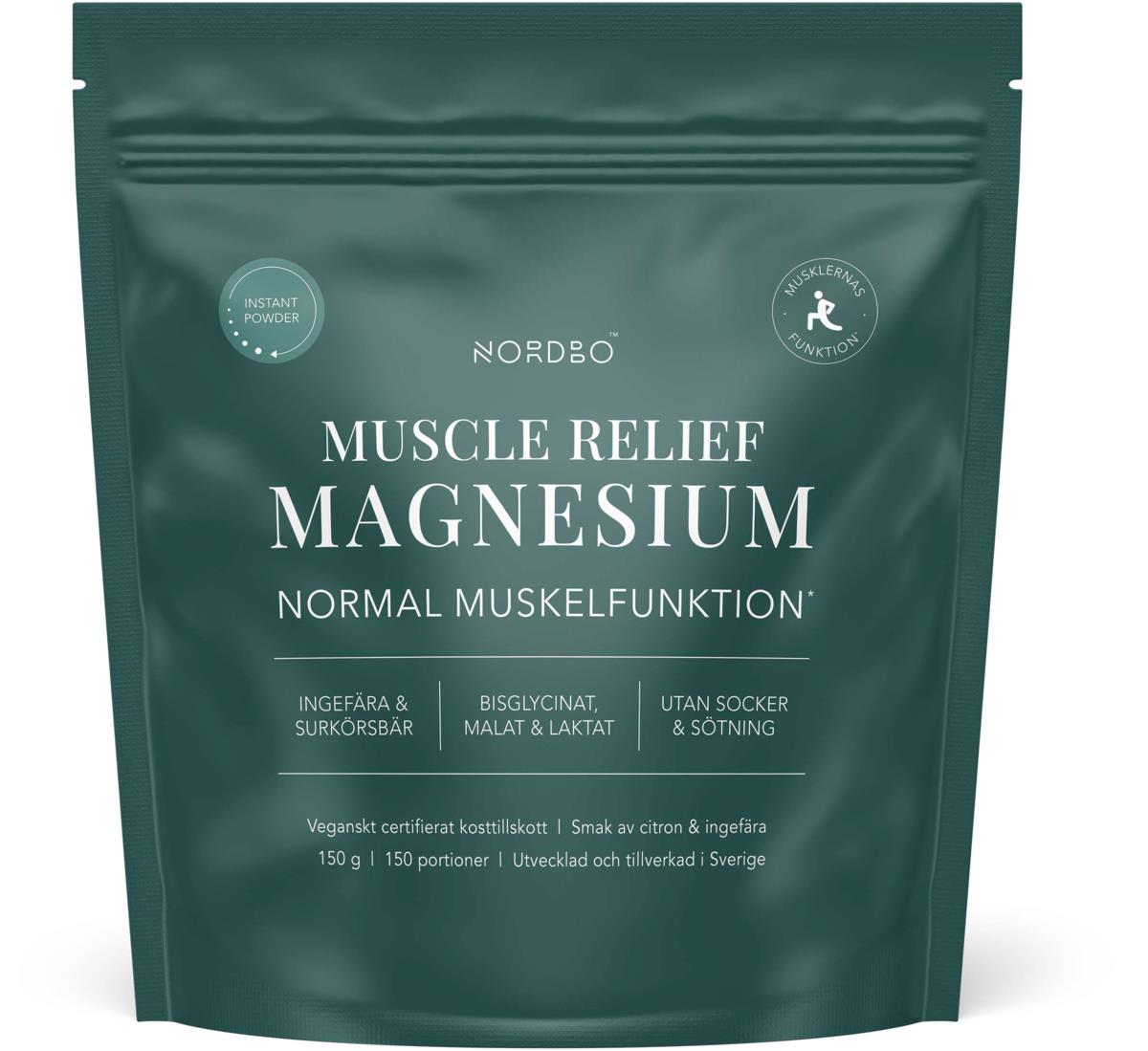 Nordbo Muscle Relief Instant Magnesium 150 g | lyko.com