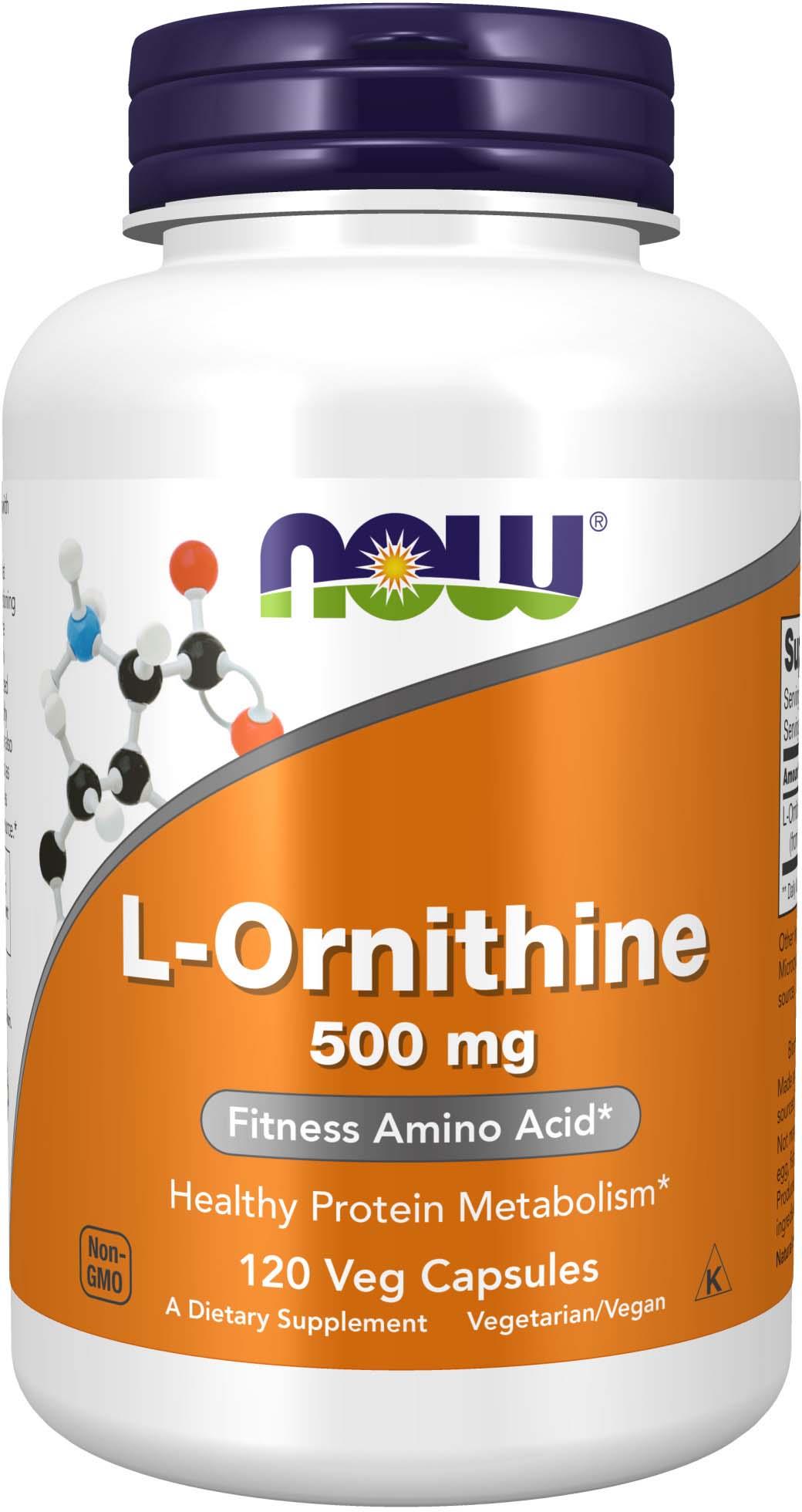 NOW Ornithine 500 mg 120 pcs | lyko.com