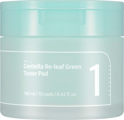 numbuzin No.1 Centella Re-Leaf Green Toner Pad (70 pads) 190 ml | lyko.com