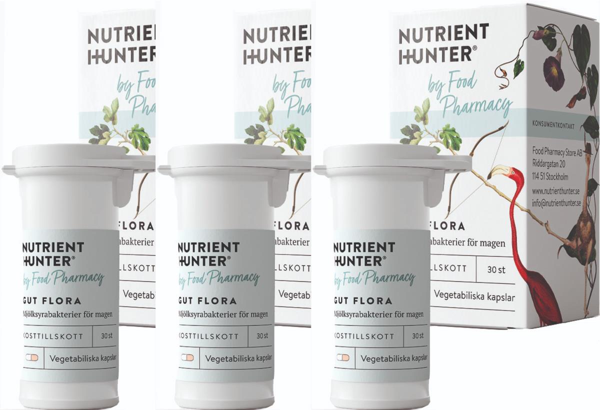 Nutrient Hunter by Food Pharmacy Gut Flora 3-pack | lyko.com