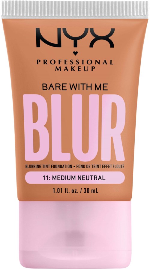 NYX PROFESSIONAL MAKEUP Bare With Me Blur Tint Foundation 11 Medium ...