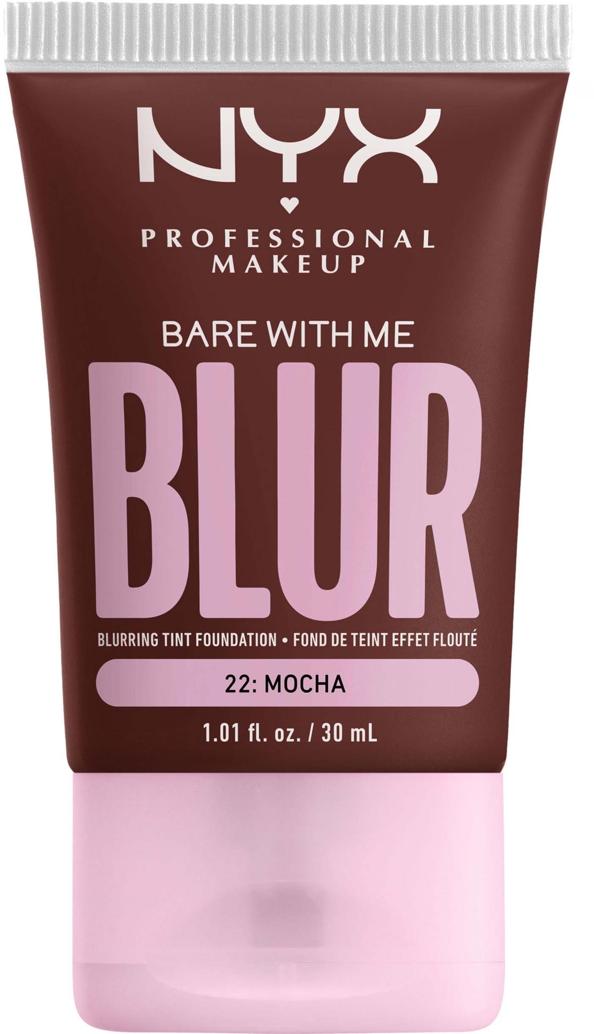 NYX PROFESSIONAL MAKEUP Bare With Me Blur Tint Foundation 22 Mocha ...