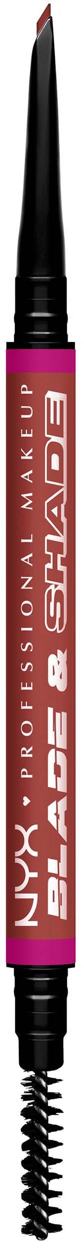 NYX PROFESSIONAL MAKEUP Blade & Shade Brow Pencil 06 Rich Auburn | lyko.com