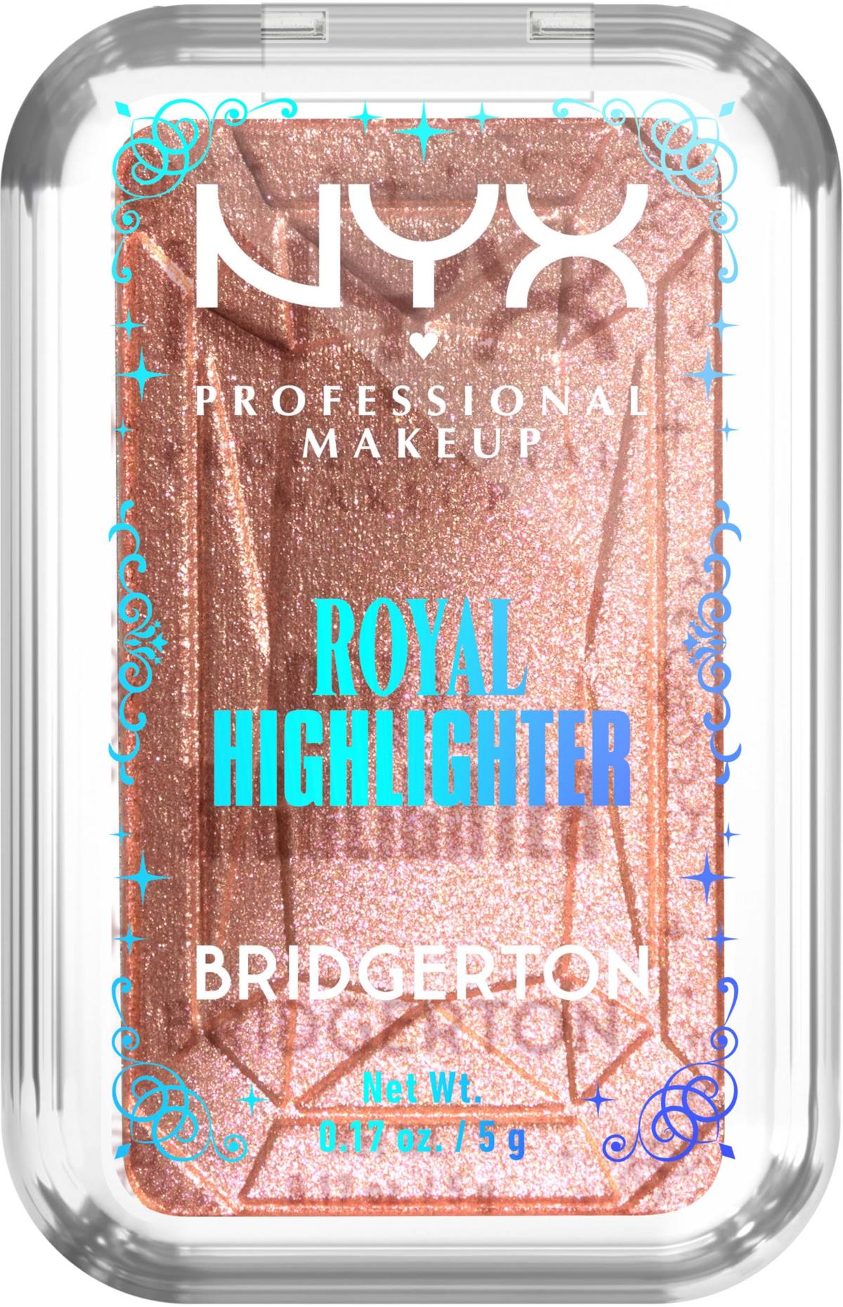 NYX PROFESSIONAL MAKEUP Bridgerton Royal Highlighter 1 Iridescent Peach | lyko.com