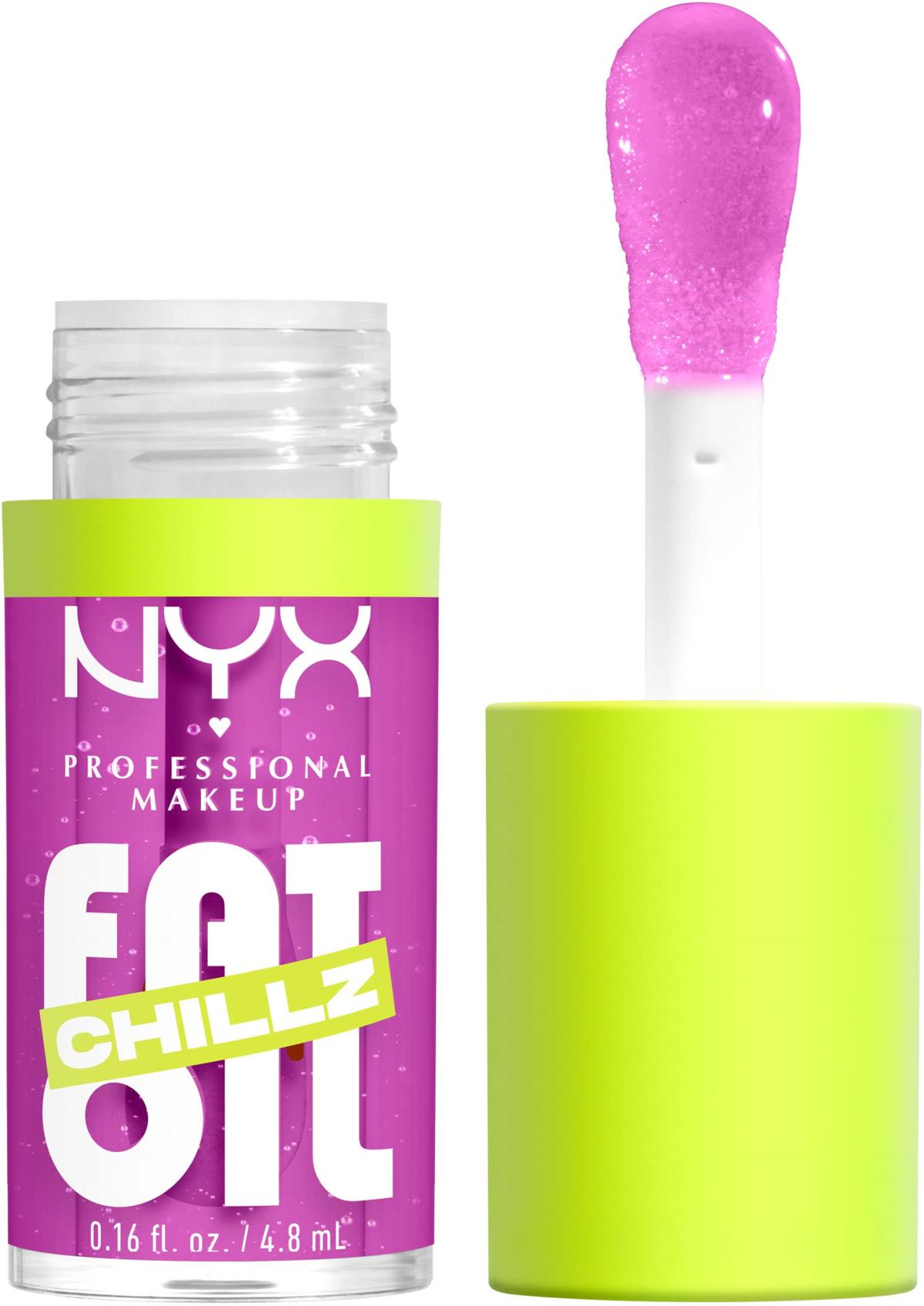 NYX PROFESSIONAL MAKEUP Fat Oil Chillz Lip Drip Lip Oil 16 Strawberry ...