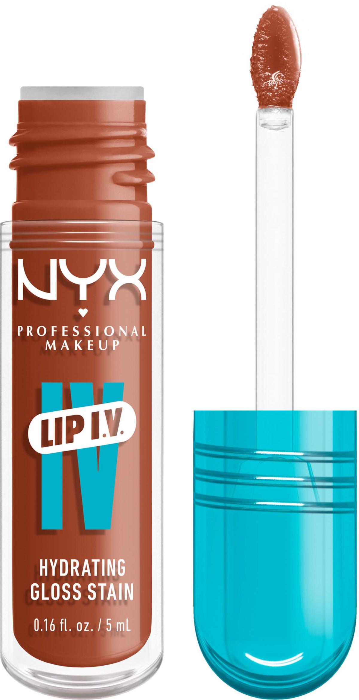 NYX PROFESSIONAL MAKEUP Lip I.V. Hydrating Gloss Stain Lip Gloss 01 ...