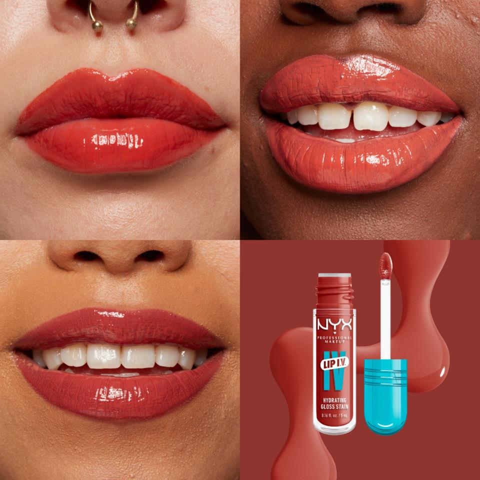 Nyx Professional Makeup Lip Iv Hydrating Gloss Stain Lip Gloss 12 Burst That Tang