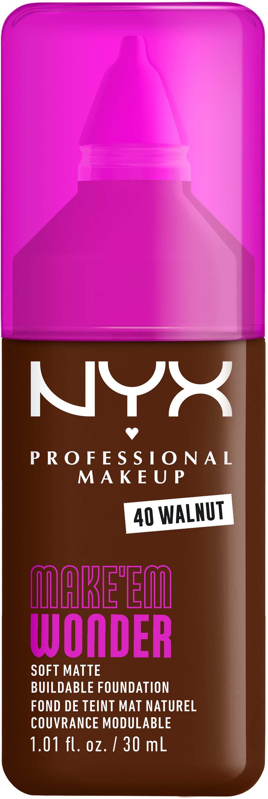 NYX PROFESSIONAL MAKEUP Make Em Wonder Foundation 40 Walnut | lyko.com