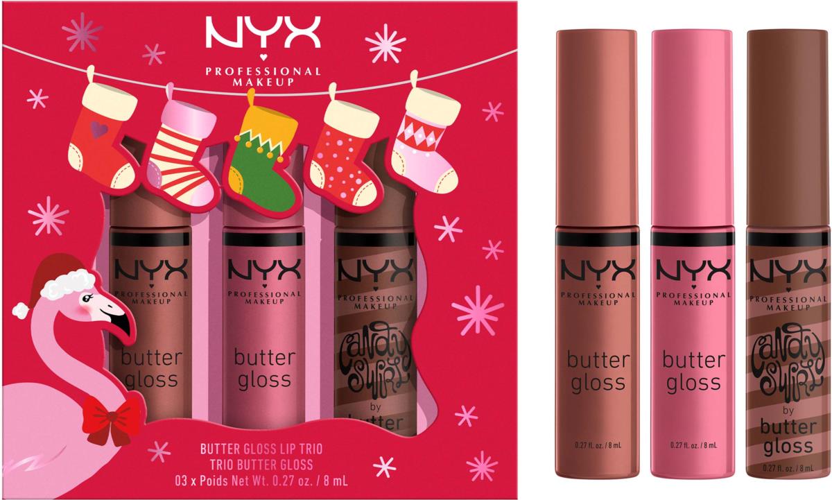 NYX PROFESSIONAL MAKEUP Butter Gloss Swirl Trio Gift Box | lyko.com