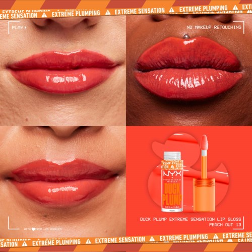 NYX PROFESSIONAL MAKEUP Duck Plump Lip Lacquer 13 Peach Out | lyko.com