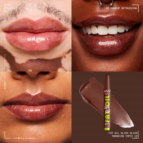 NYX PROFESSIONAL MAKEUP Fat Oil Slick Click Lip Balm 12 Trending Topic ...