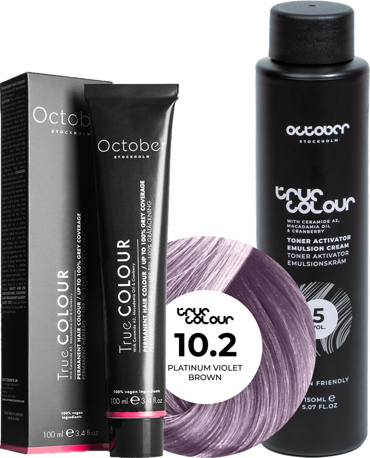 October Stockholm True Colour 5 Vol Colour Activator 150 ml & Colour ...