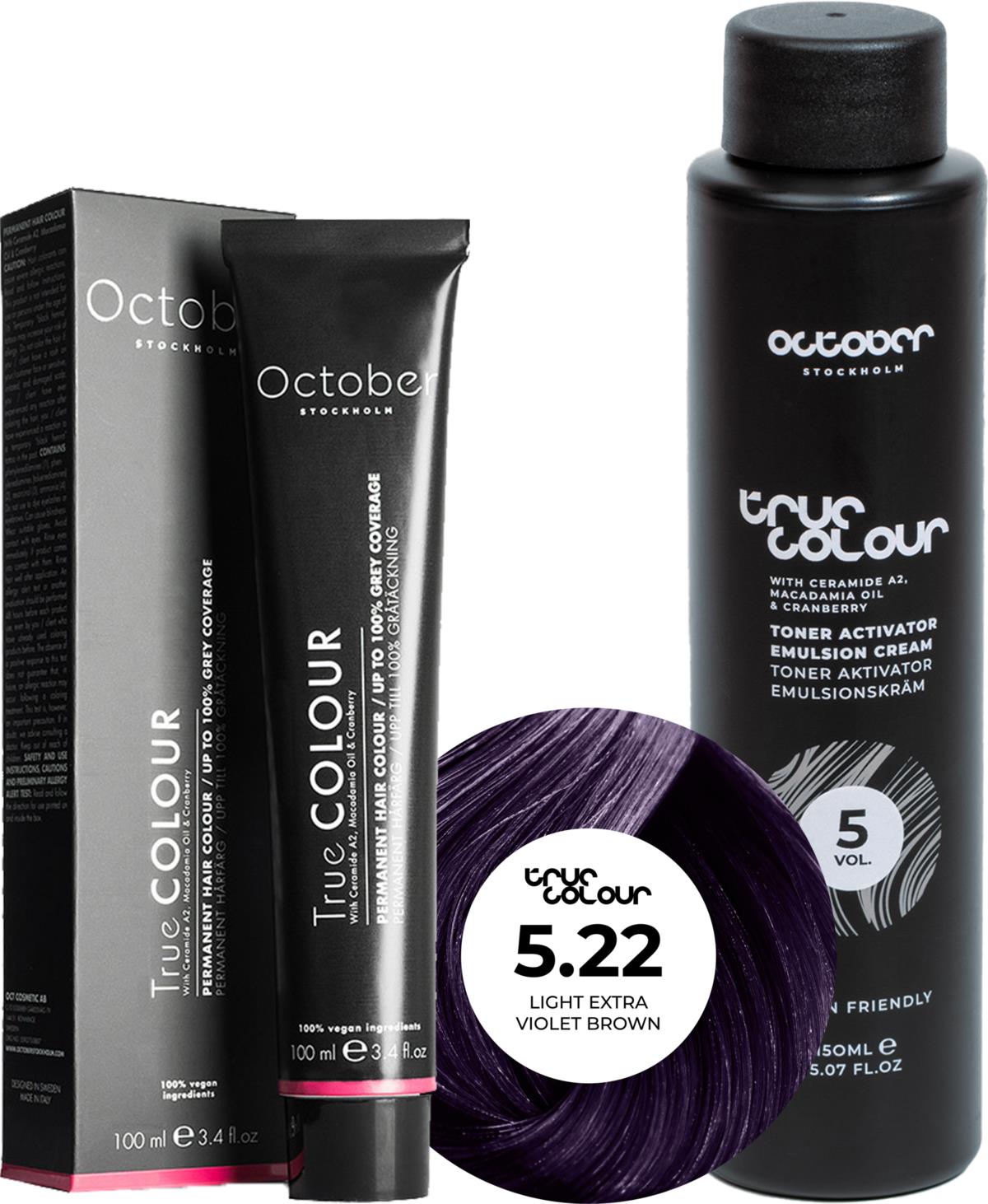 October Stockholm True Colour 5 Vol Colour Activator 150 ml & Colour ...